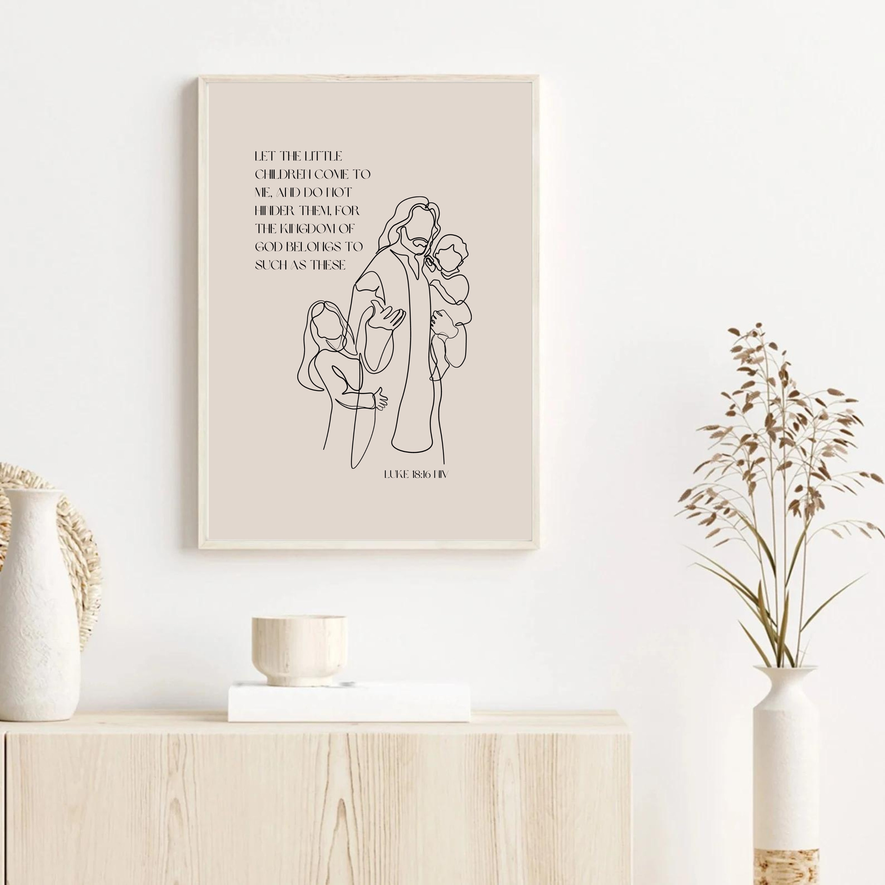 Jesus and Children | Luke 18:16 NIV - Etsy
