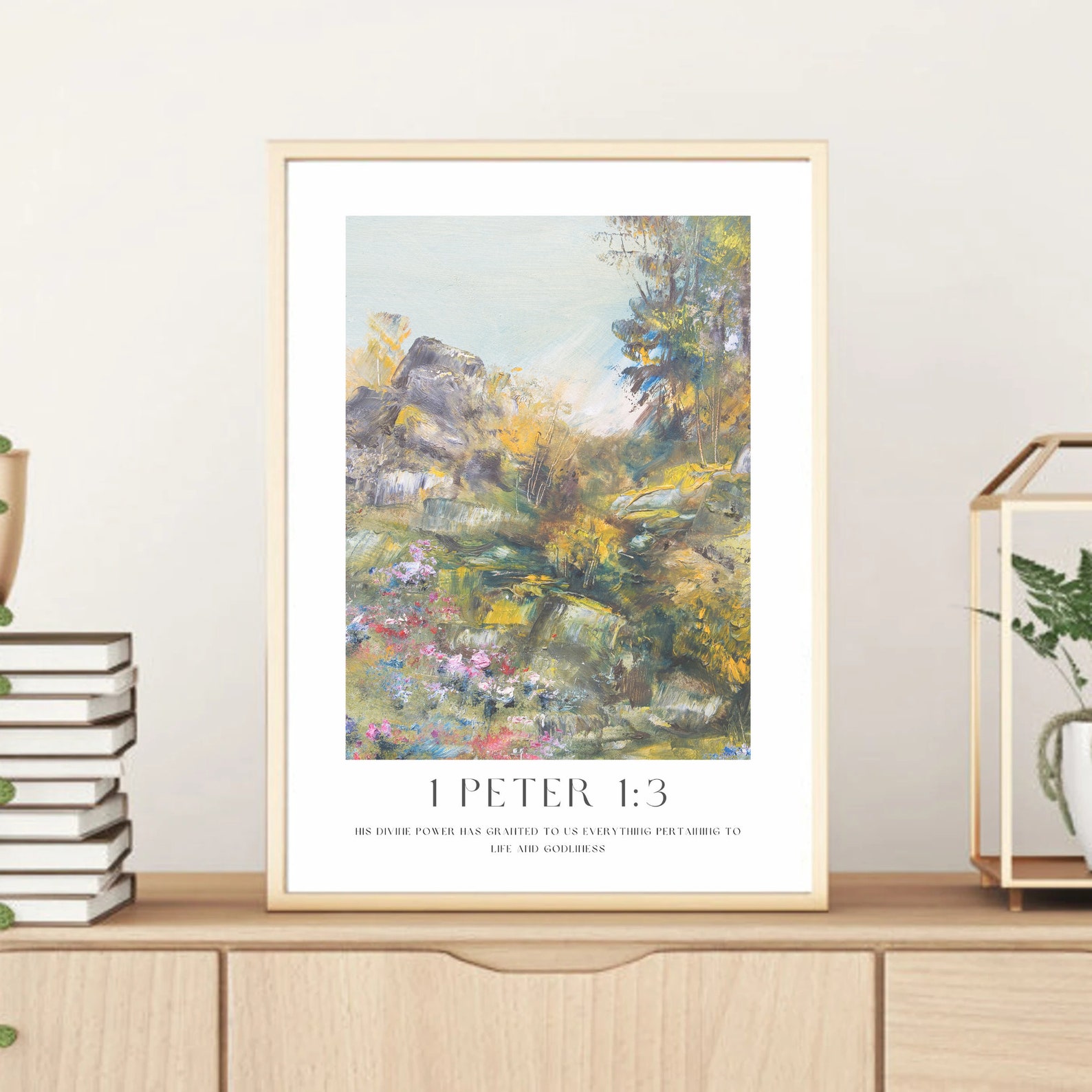 1 Peter 1:3 Bible Oil Painting - Etsy
