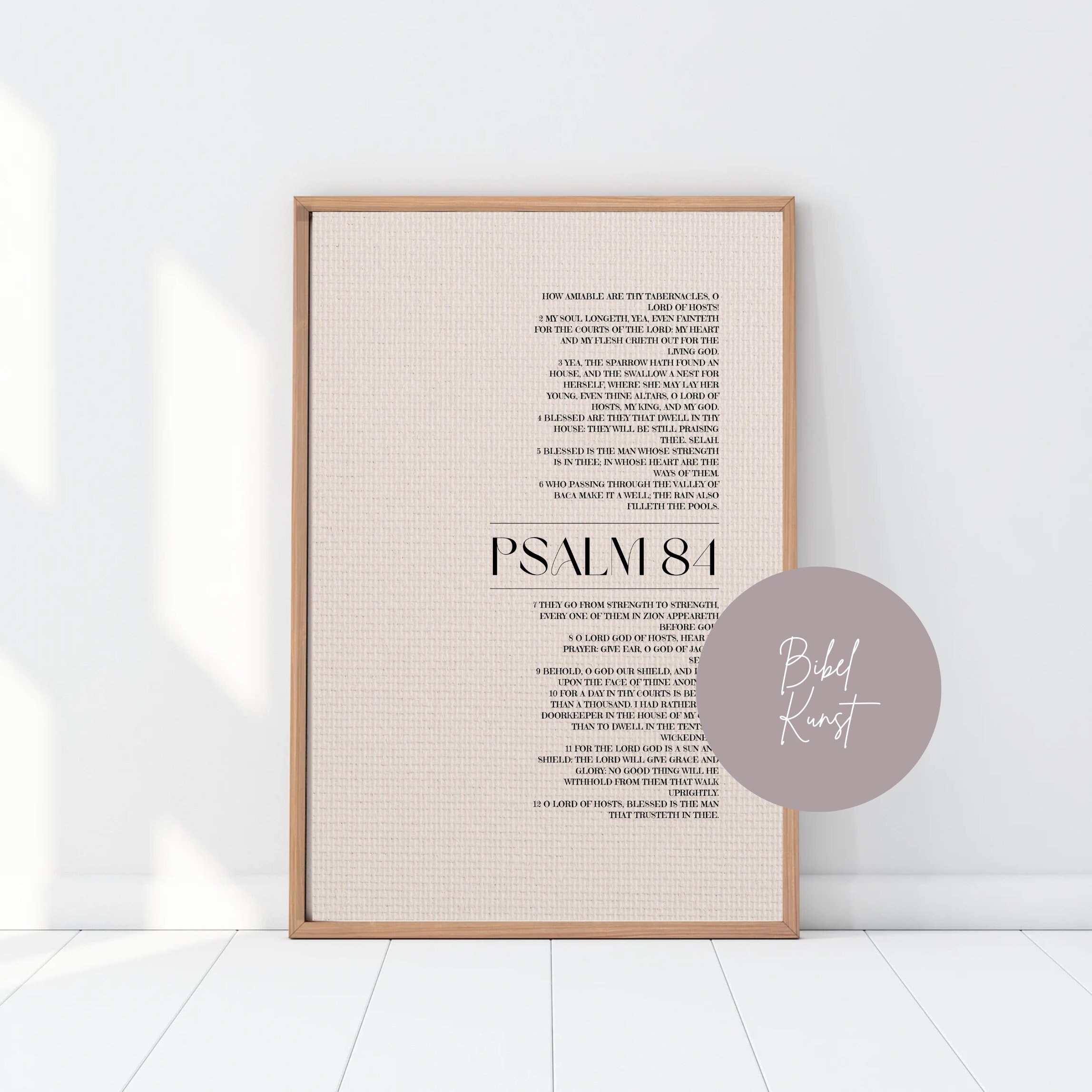 Beige Bible Psalm Set of 9 - Mix & Match Bible Prints - Customize Your ...