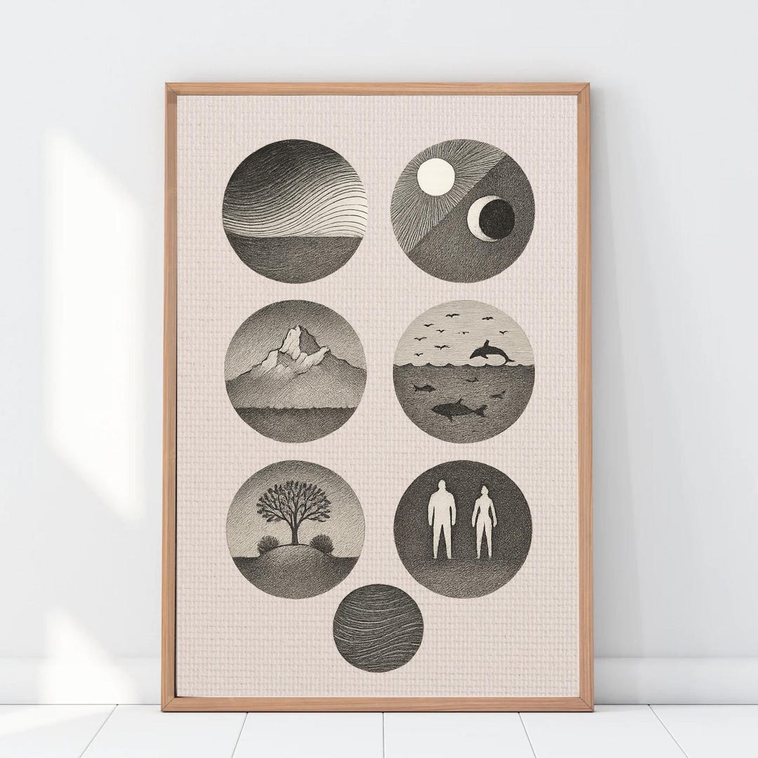 Creation of the World – Genesis 1 Digital Download | Christian Wall Art ...