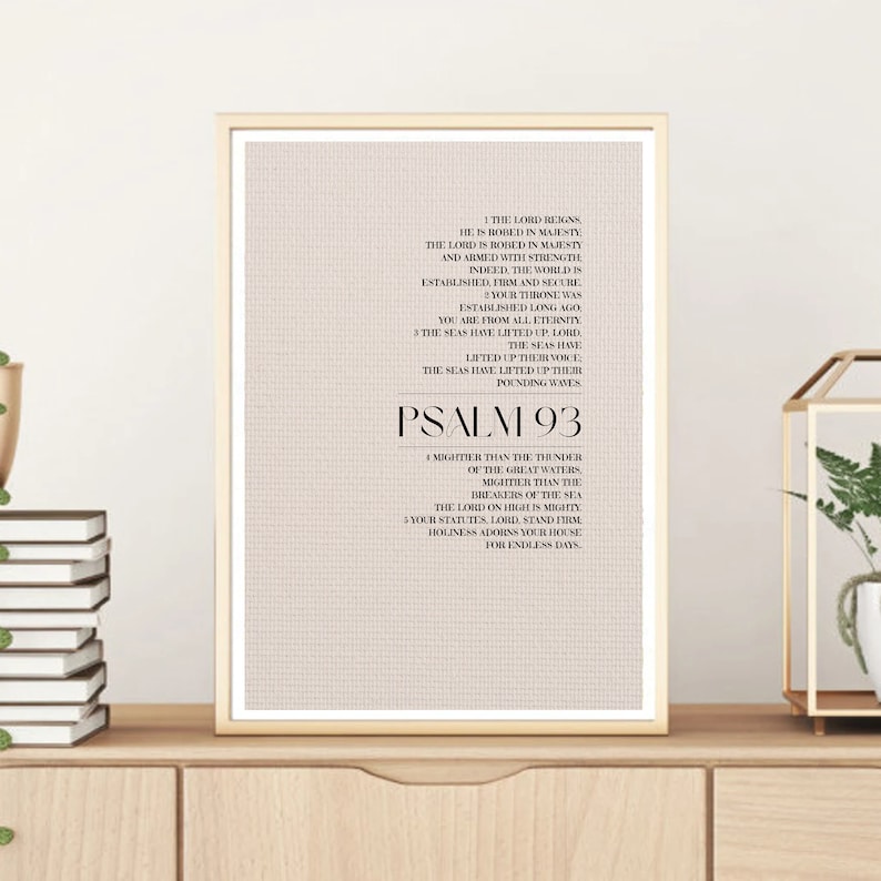 Psalm 93 Wall Art - Etsy