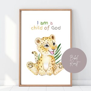 Christian Animal Nursery Set of 6| Religious Wall Art for Kids - Etsy