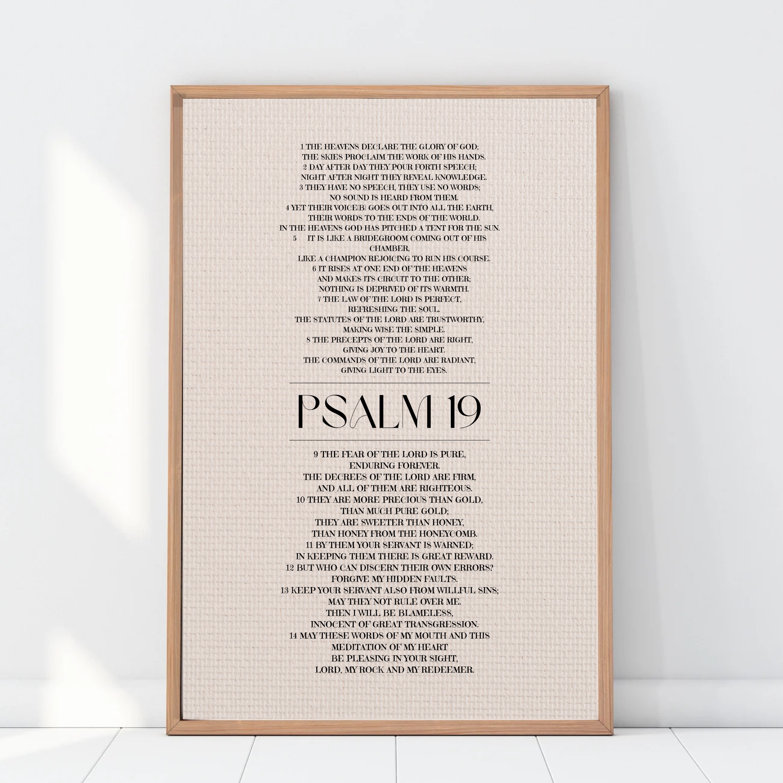 Psalm 19 Bible Print - Etsy