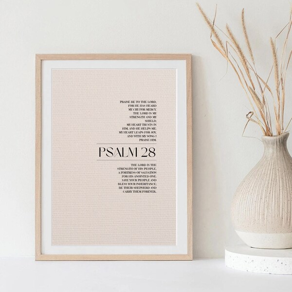 Psalm 28 7 - Etsy