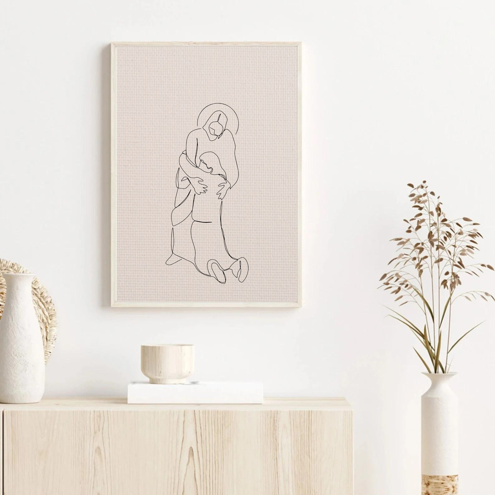 Jesus Hug Wall Art - Etsy