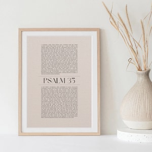 Psalm 35 Bible Print - Etsy