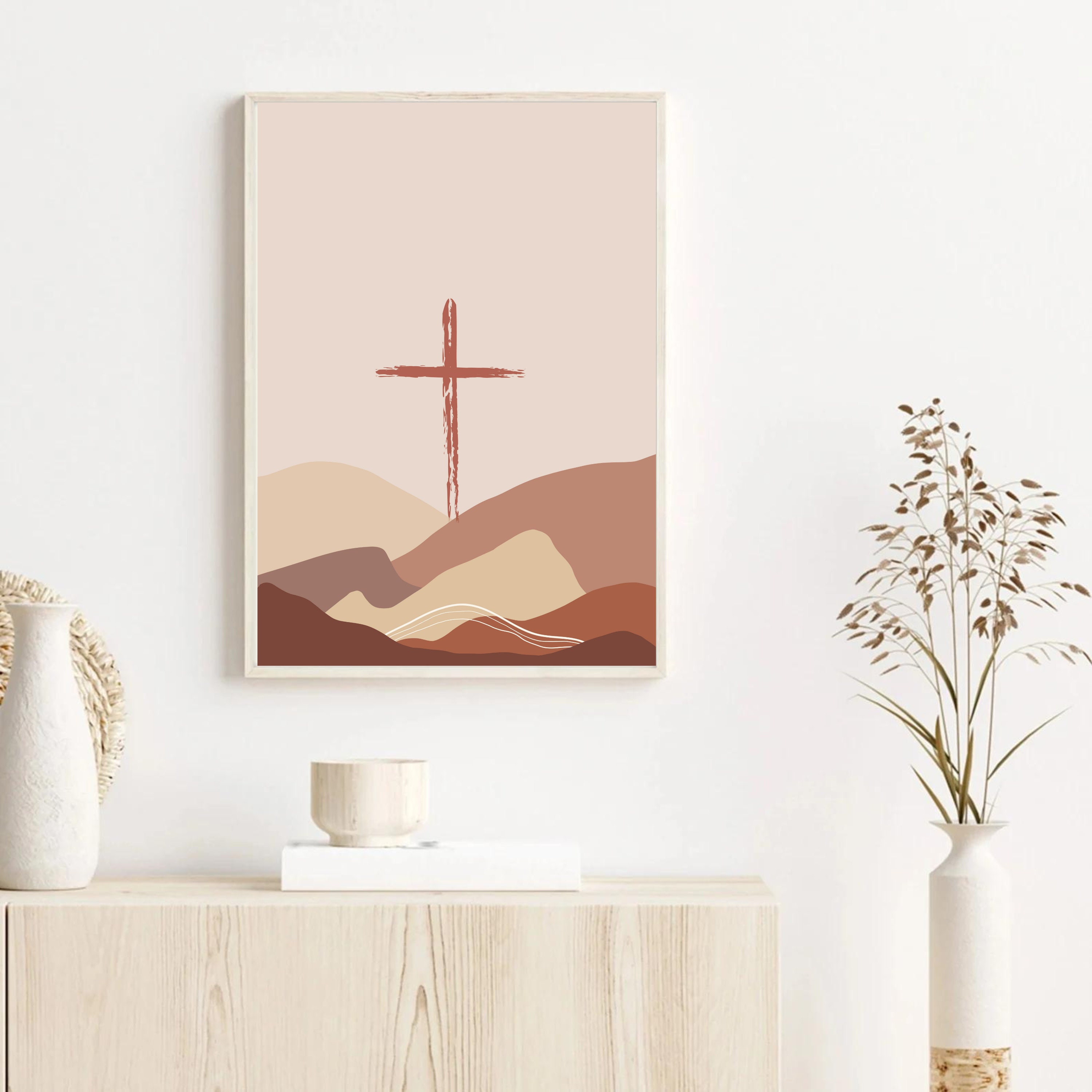 Christian Yeah Cross in the Dessert God Always Besides You - Etsy