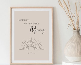 Lamentations 3:23 - His Mercies Are New Every Morning - Printable Bible ...