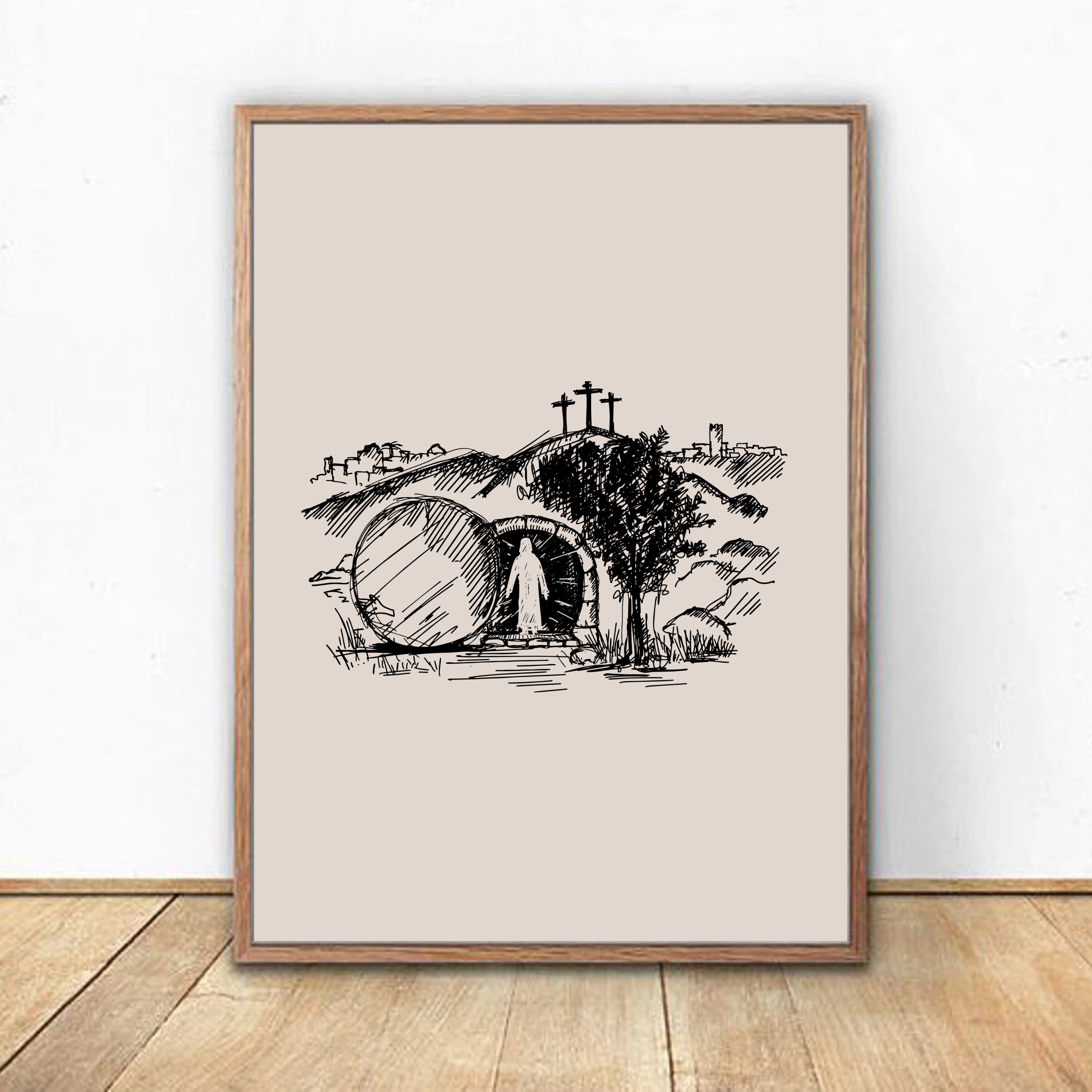 Easter Christian Print Resurrection Poster - Etsy