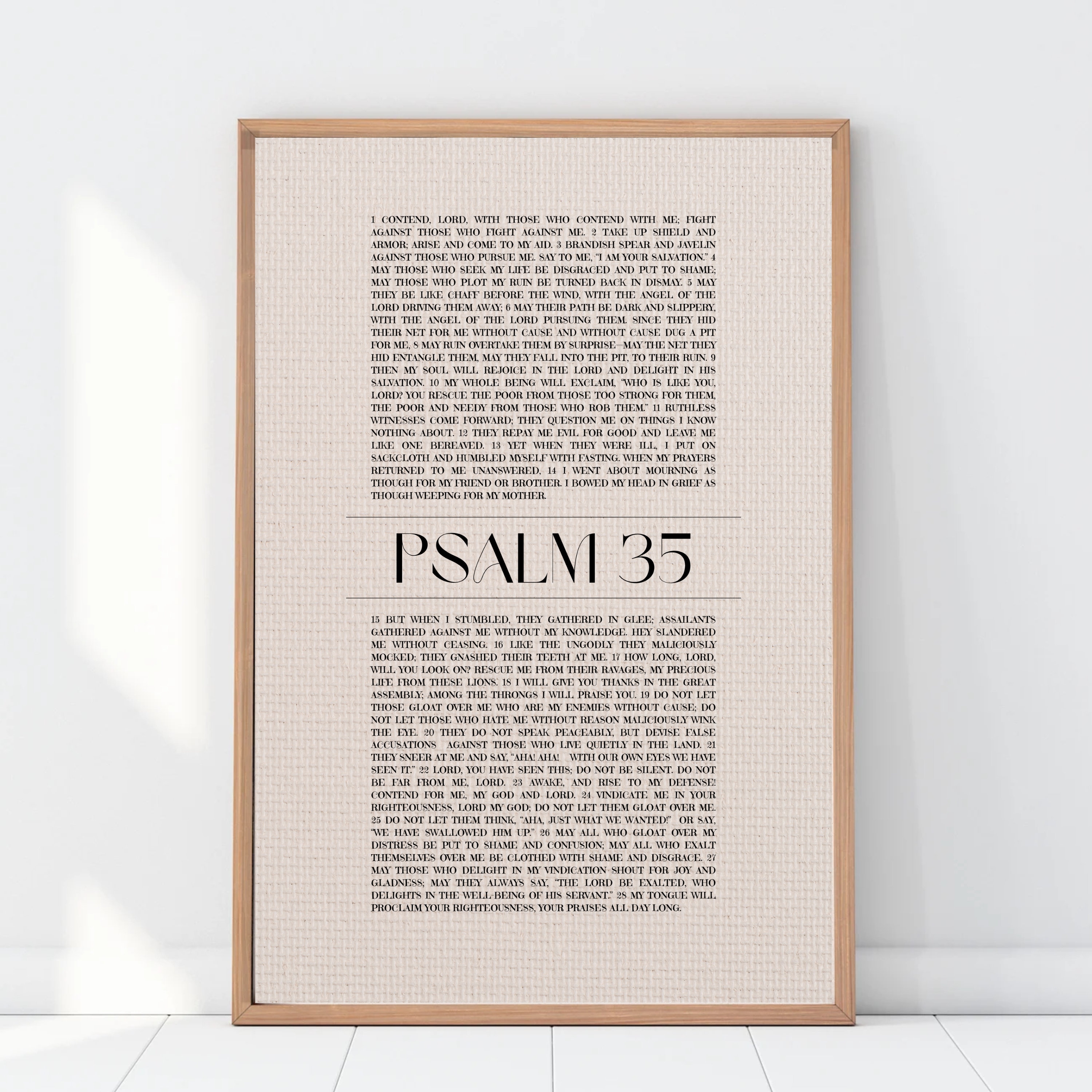 Psalm 35 Bible Print - Etsy