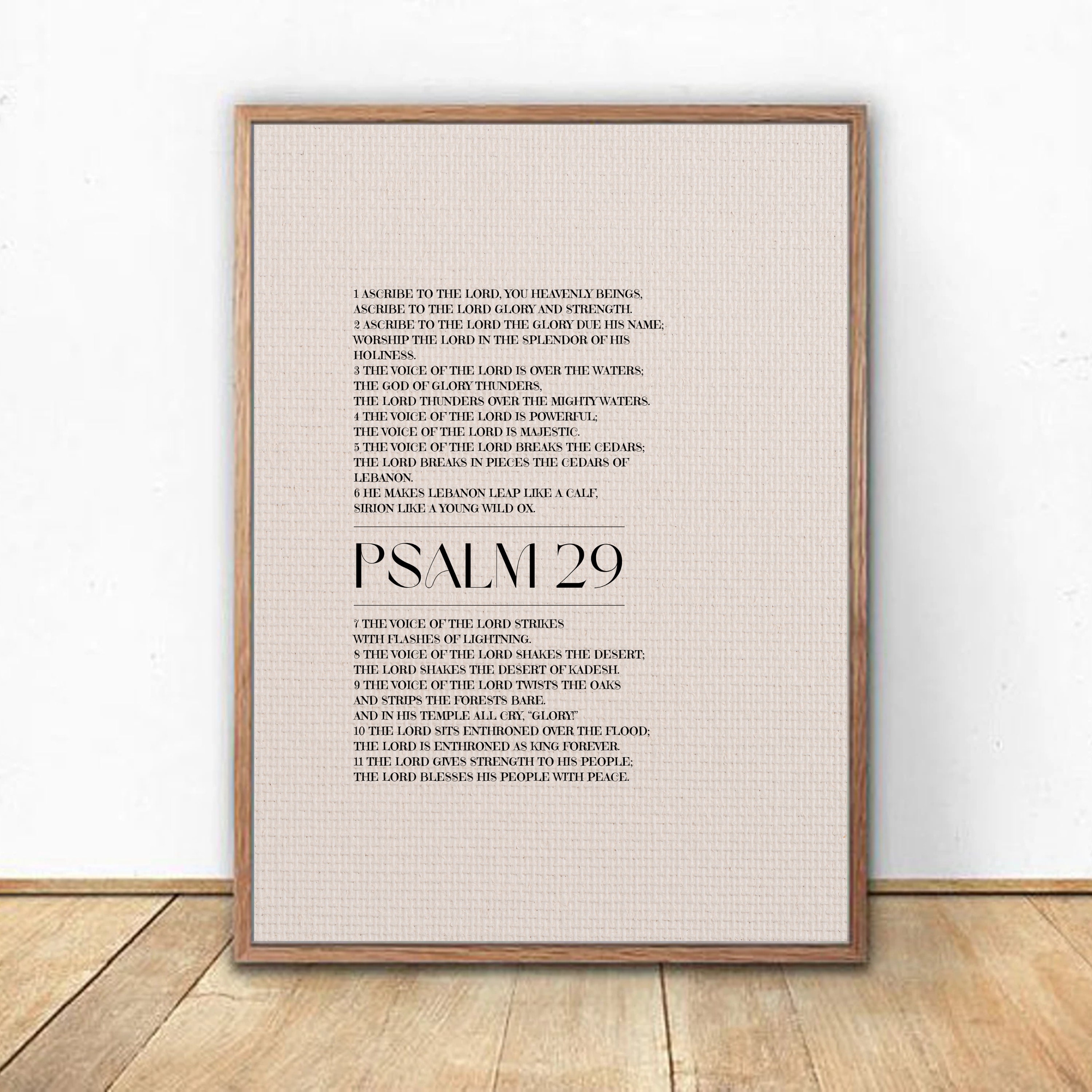 Psalm 29 Bible Print - Etsy