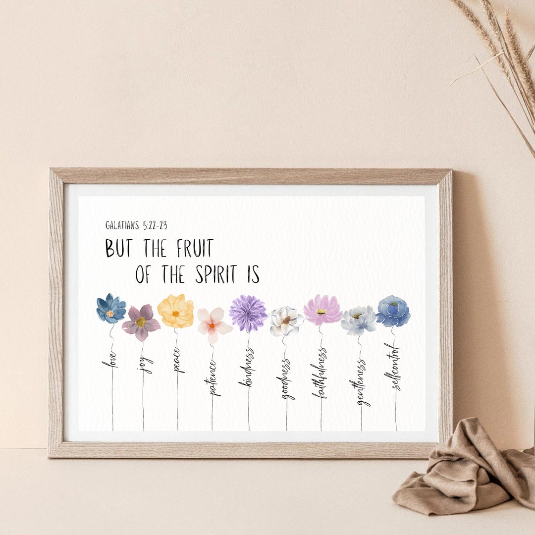 Fruit of the Spirit Galatians 5:22-23 - Etsy