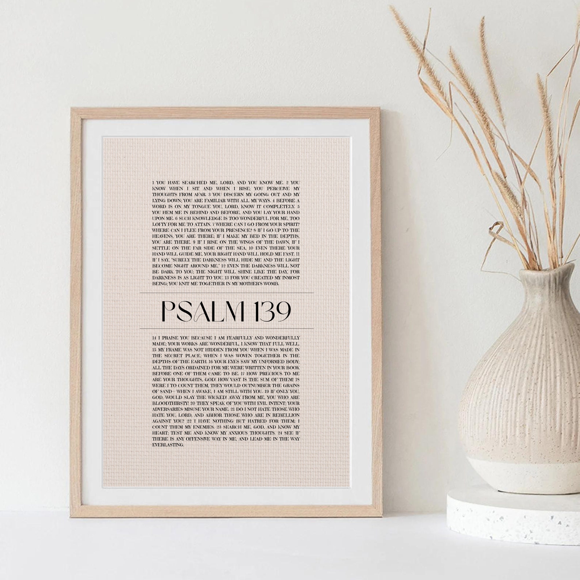 Psalm 139 Bible Print - Etsy