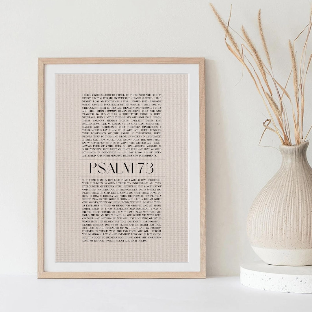 Psalm 73 Wall Art - Etsy