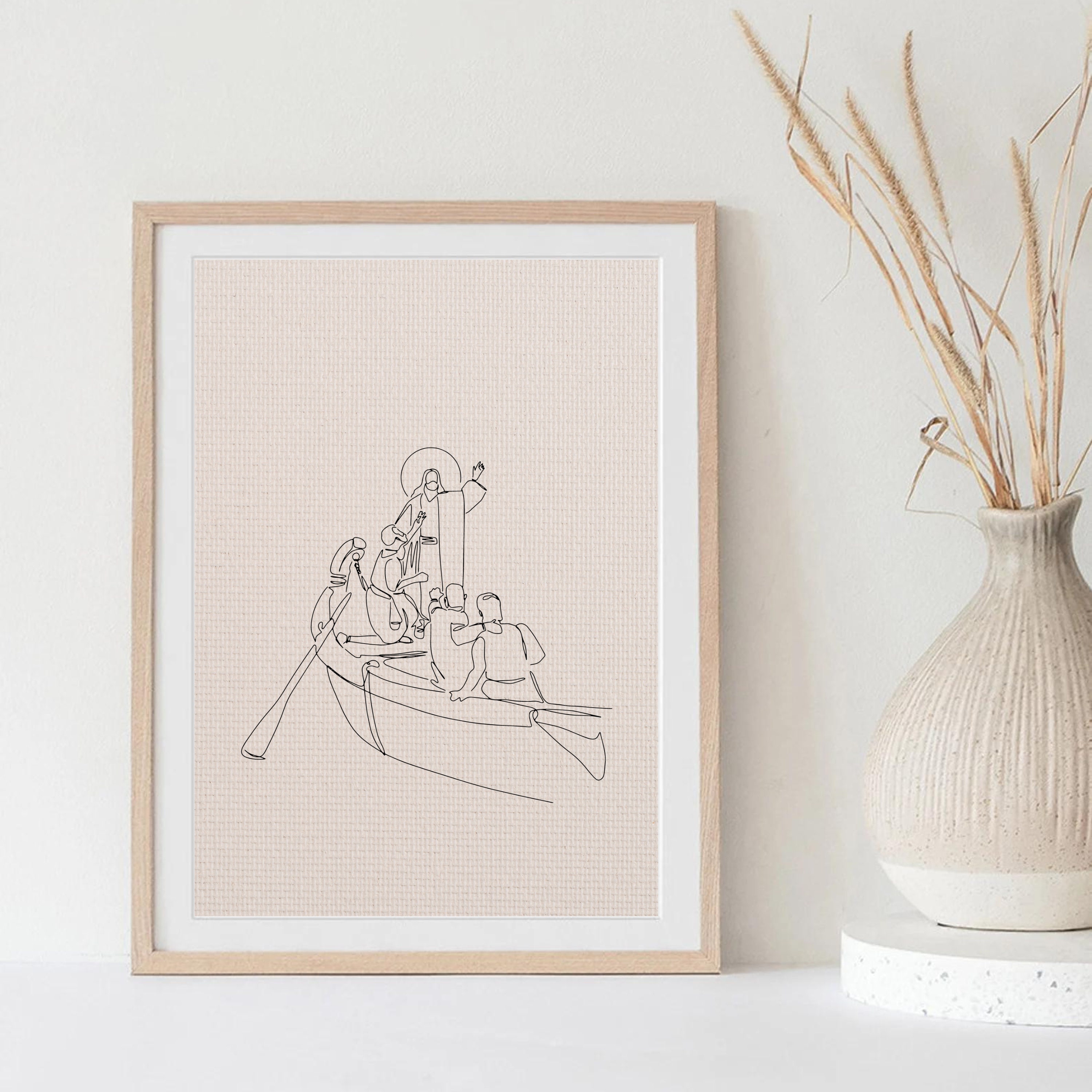 Jesus Calms the Storm Print Matthew 8 - Etsy