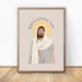 Faceless Jesus Portrait, Jesus Loves You - Etsy