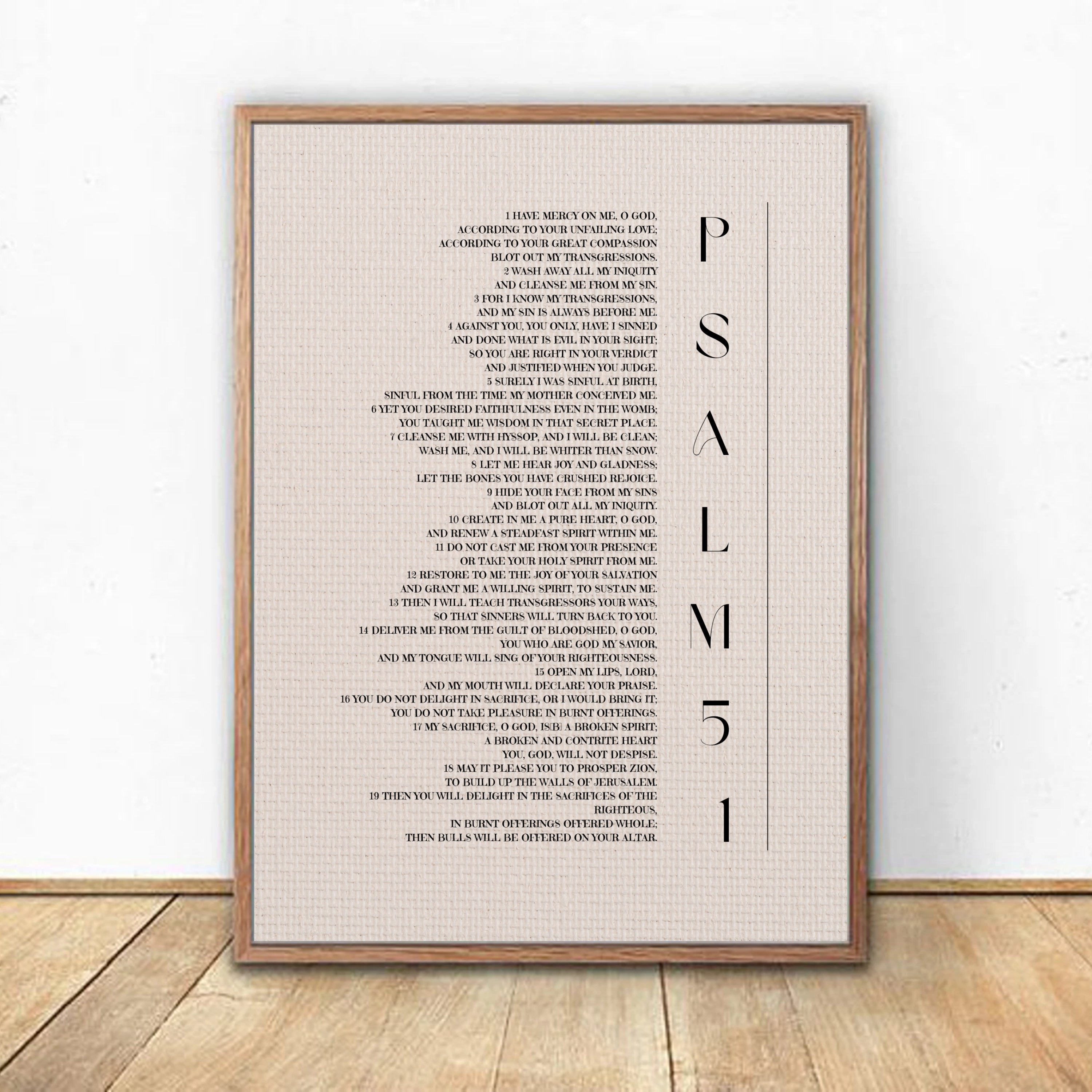 Psalm 51 Bible Print - Etsy