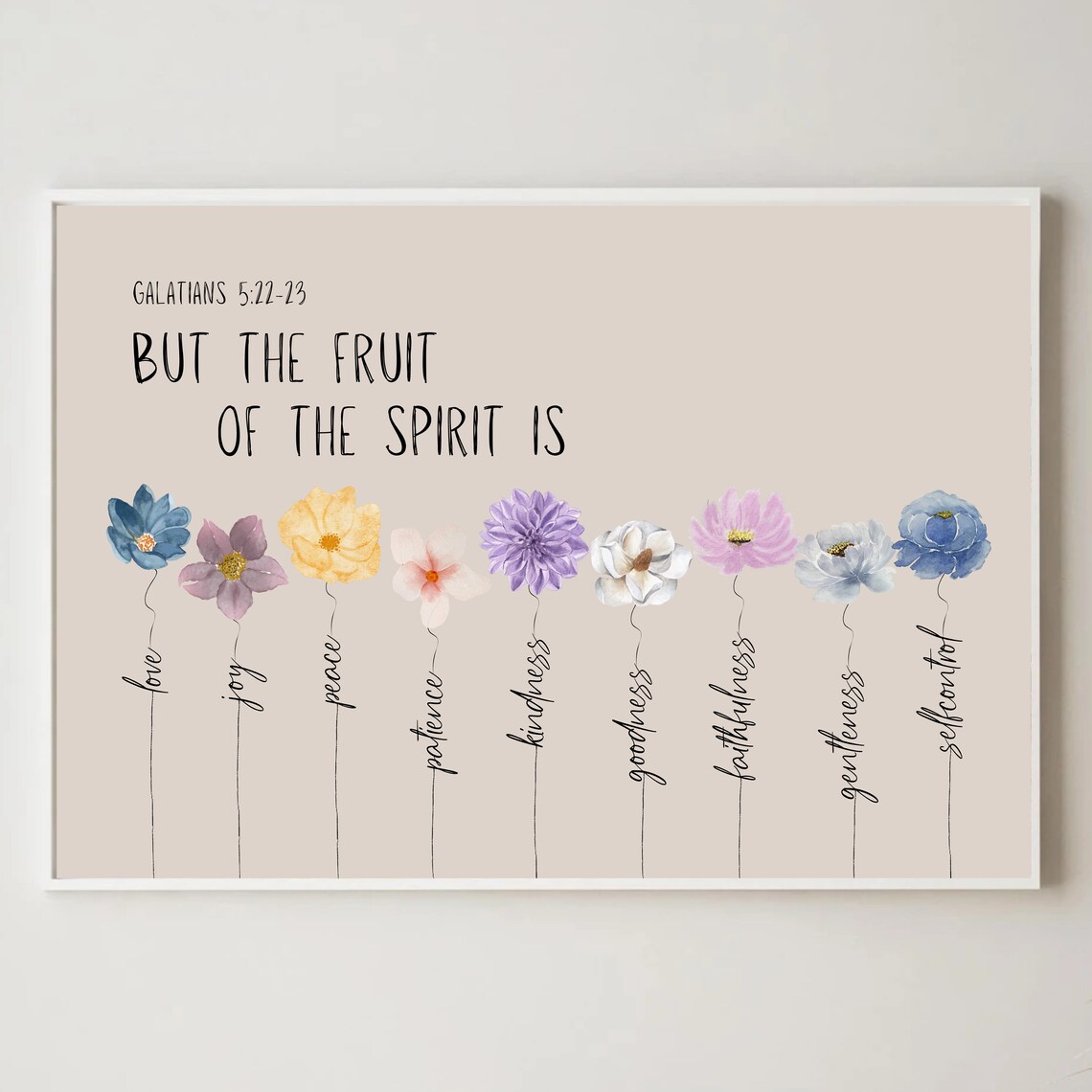 Galatians 5:22-23 Fruit of the Spirit - Etsy