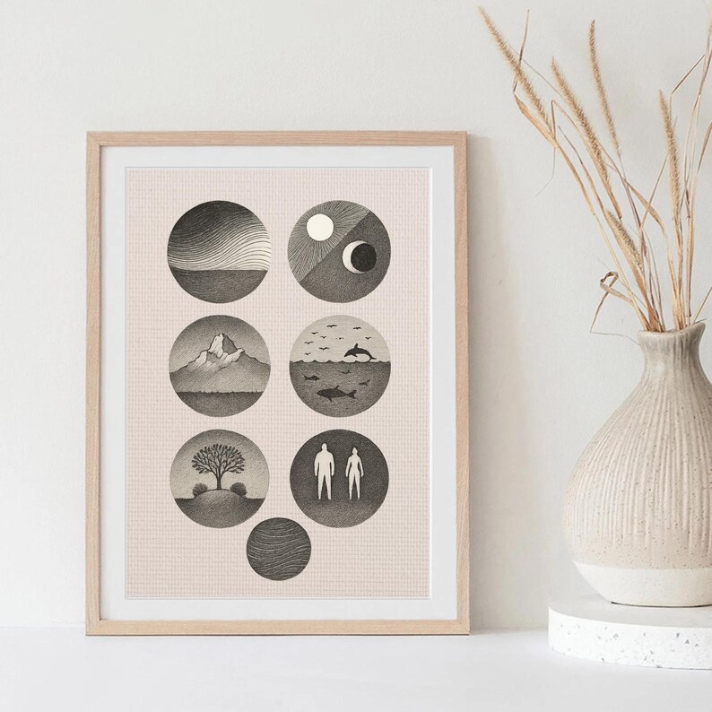 Creation of the World – Genesis 1 Digital Download | Christian Wall Art ...