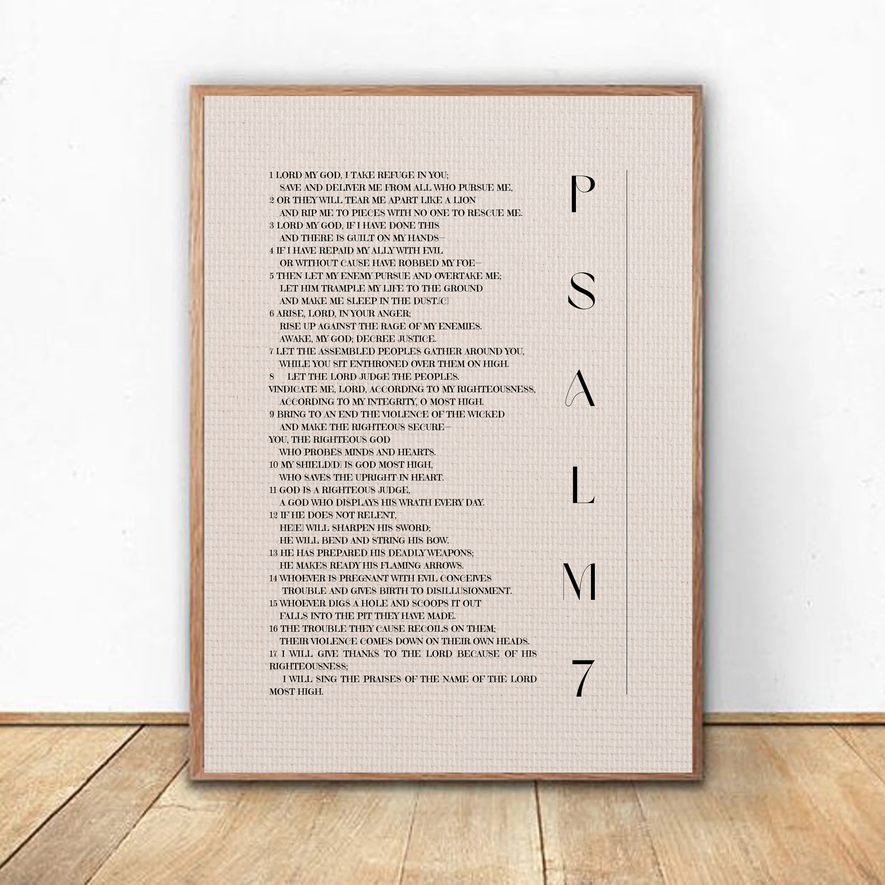 Customizable Biblical Psalm Poster Personalized Home Decor & - Etsy