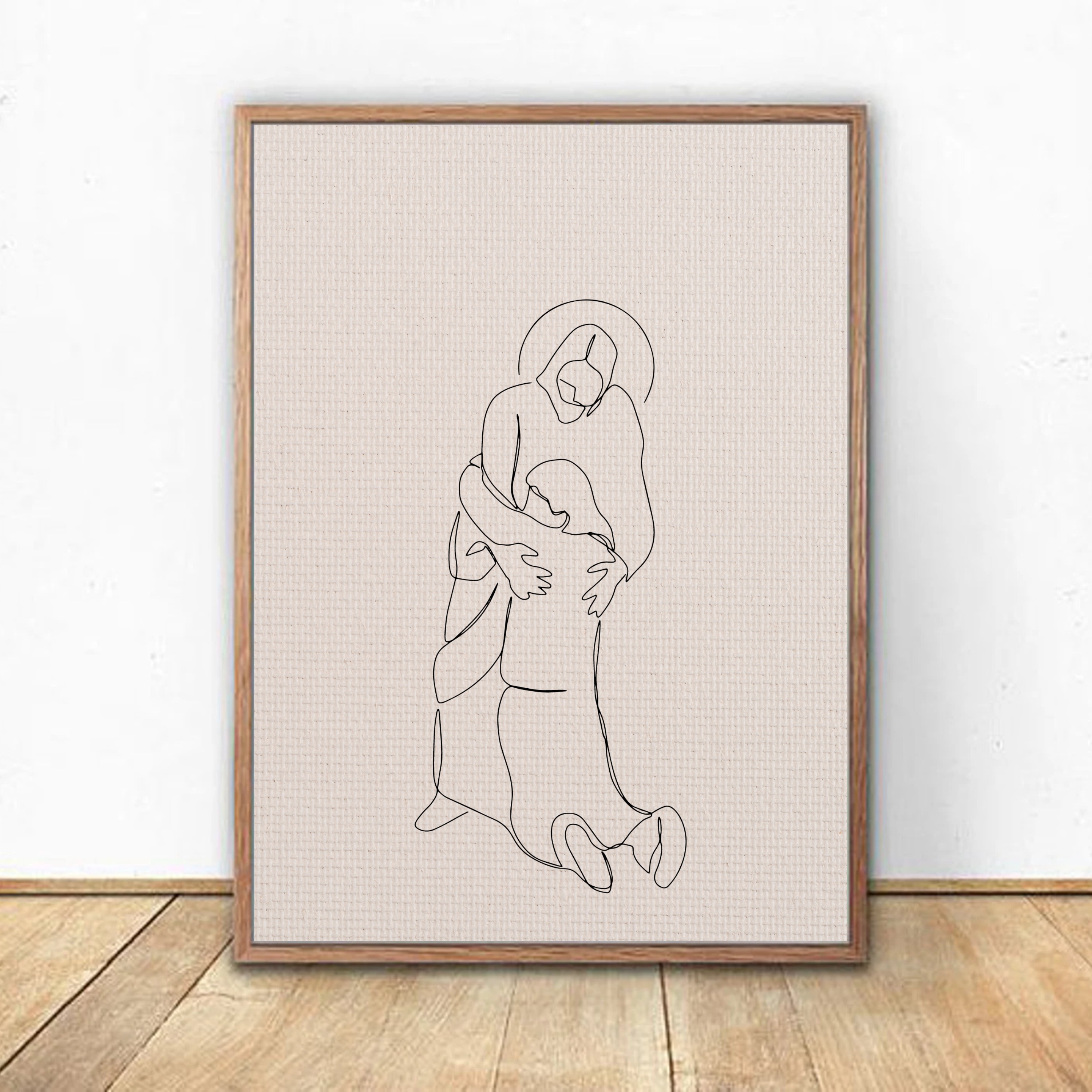 Jesus Hug Wall Art - Etsy