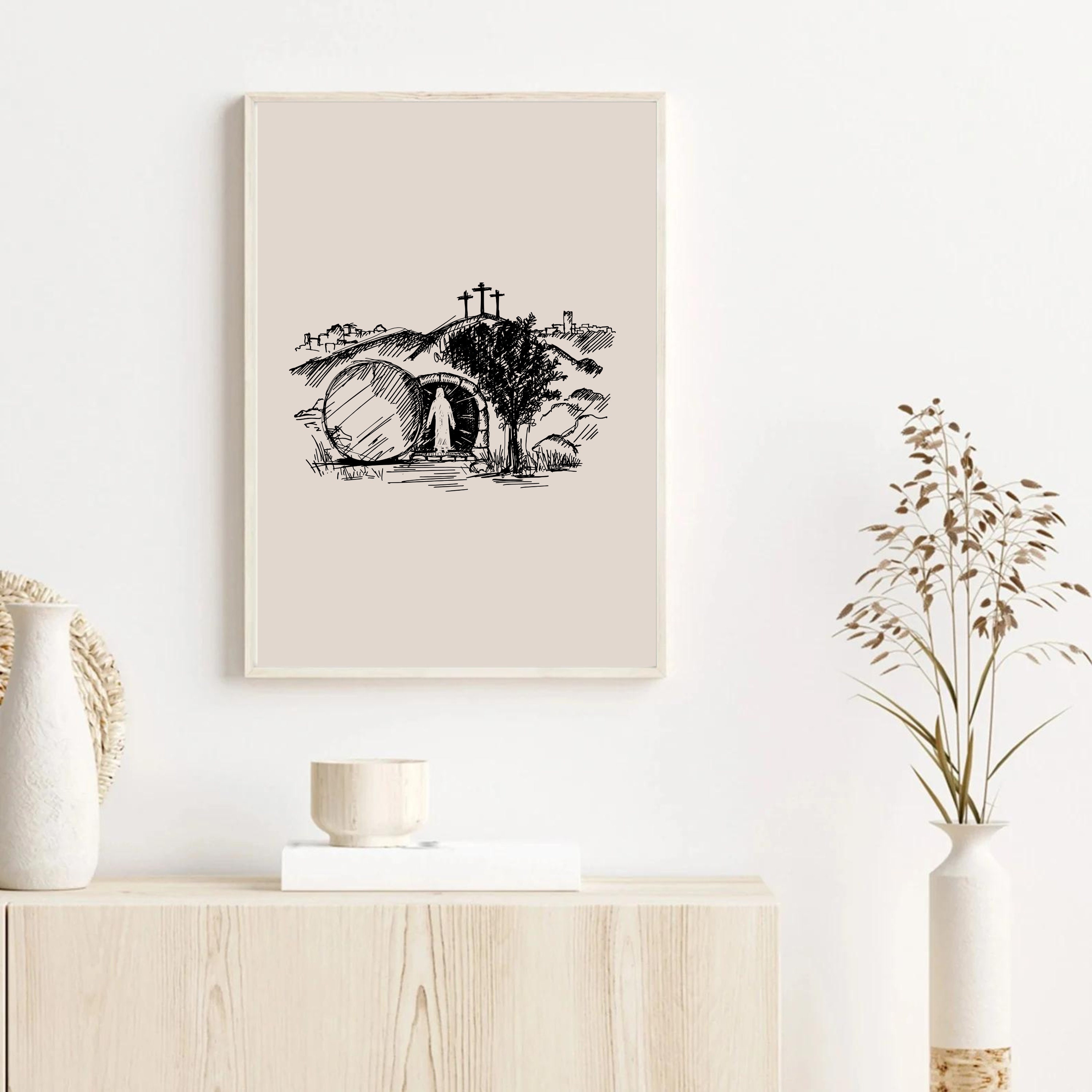 Easter Christian Print Resurrection Poster - Etsy