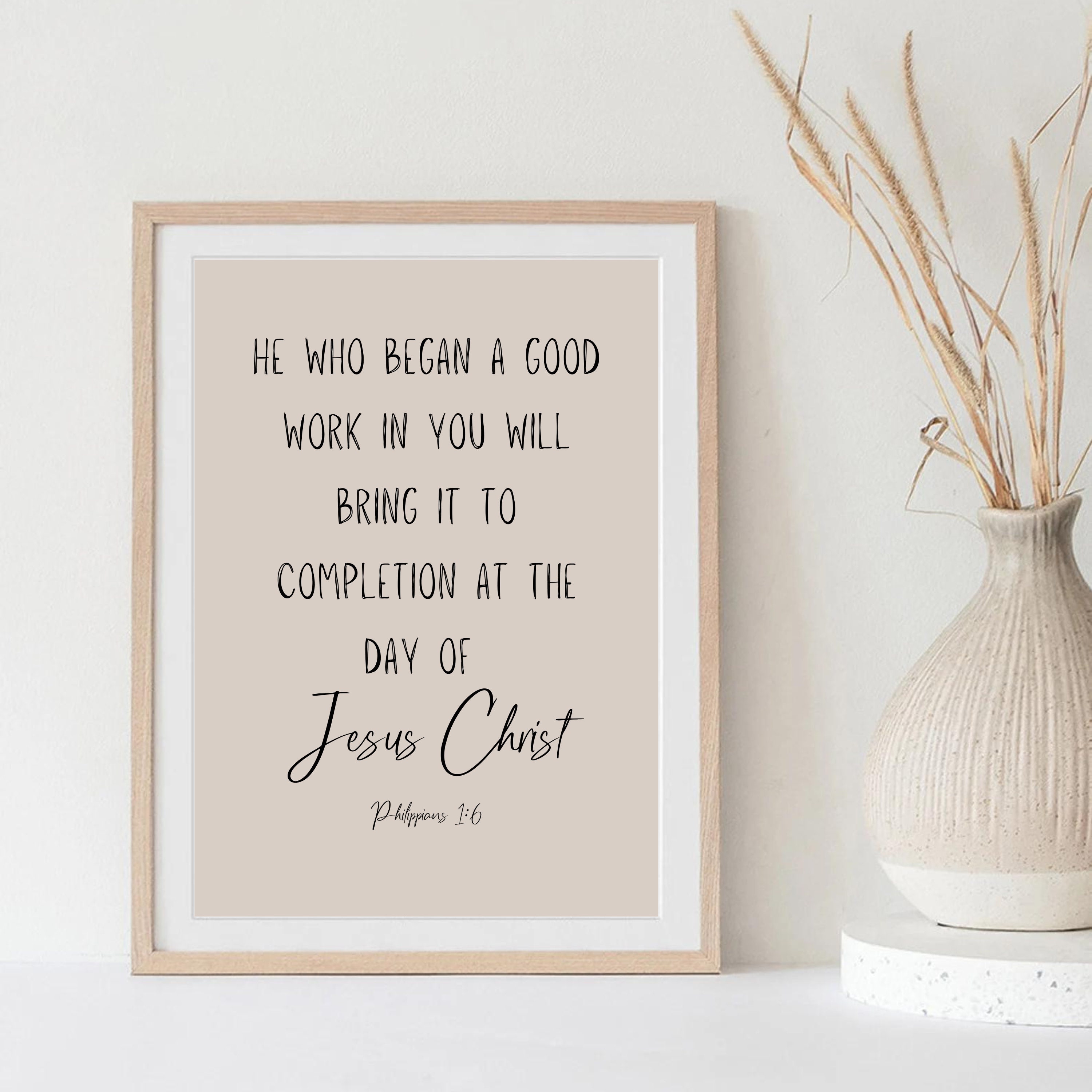 Philippians 1:6 Wall Art - Etsy