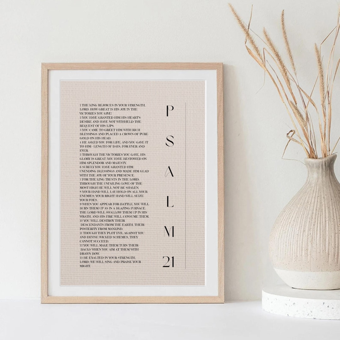 Psalm 31 Bible Print - Etsy
