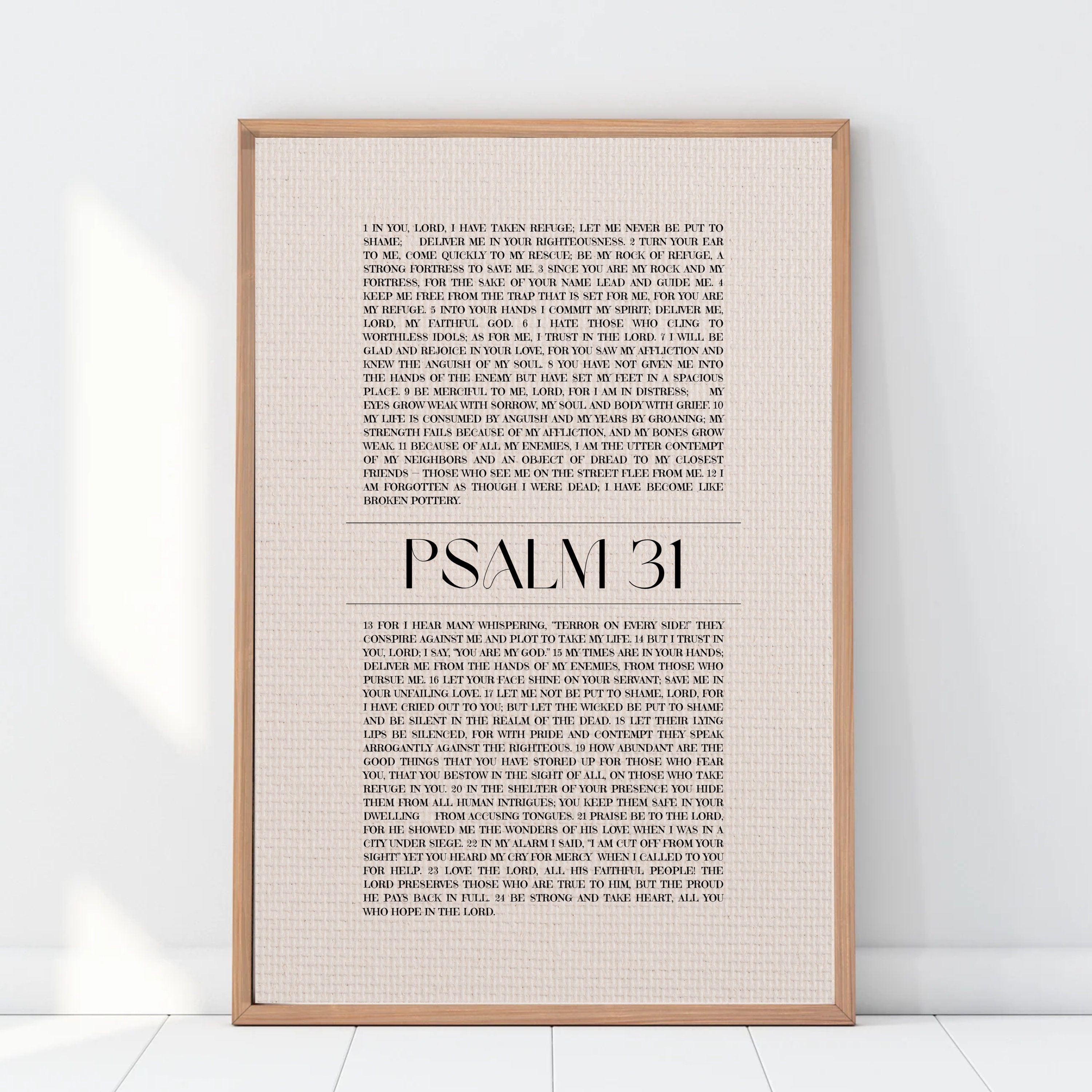 Psalm 31 Bible Print - Etsy