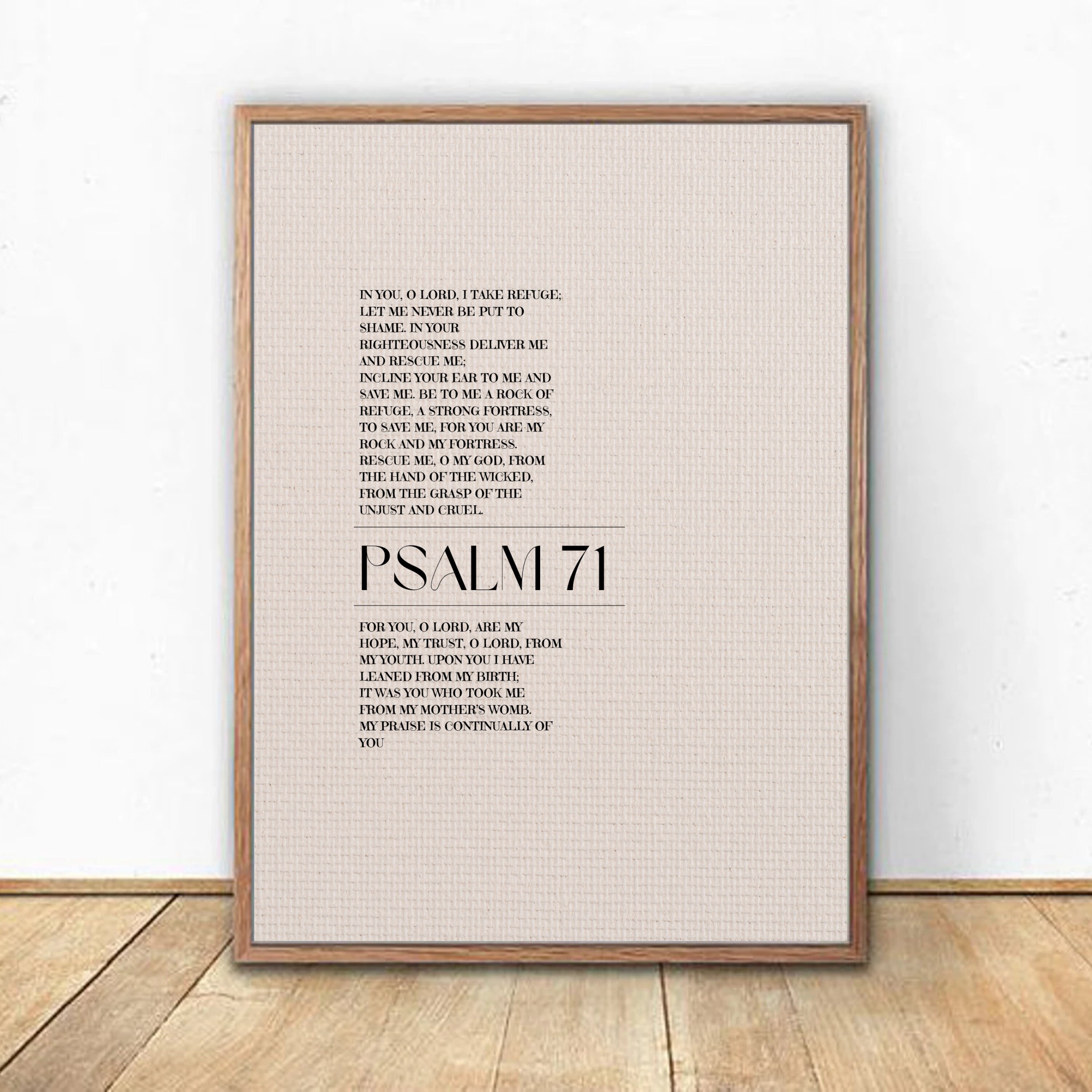 Psalm 71 Bible Print - Etsy