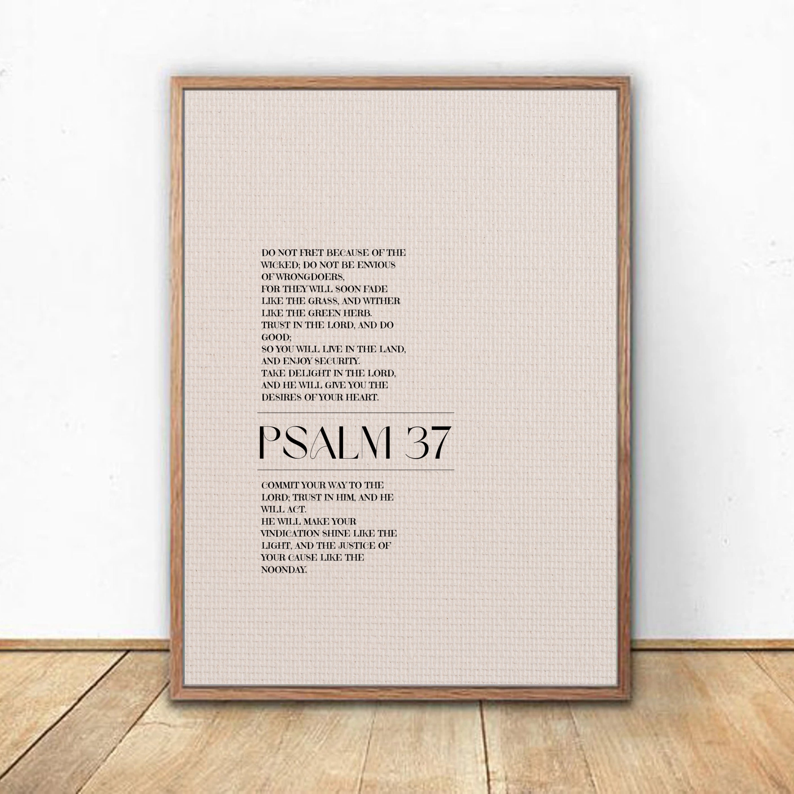 Psalm 37 Bible Print - Etsy