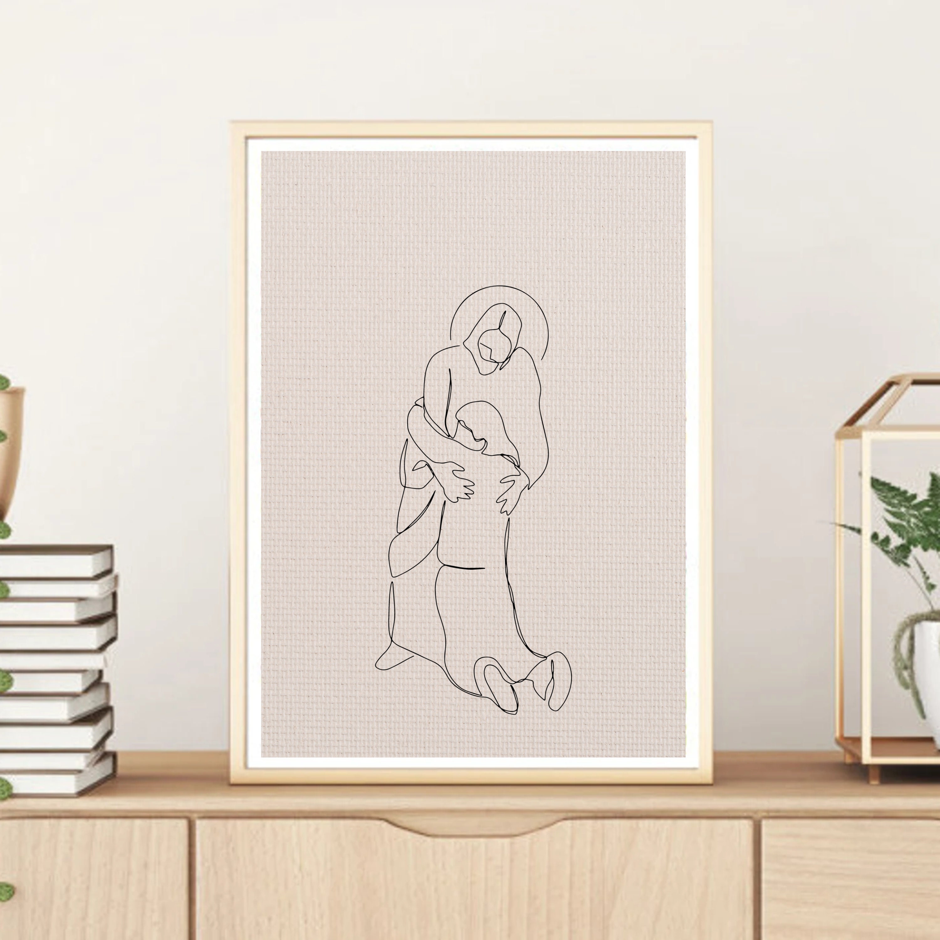 Jesus Hug Wall Art - Etsy