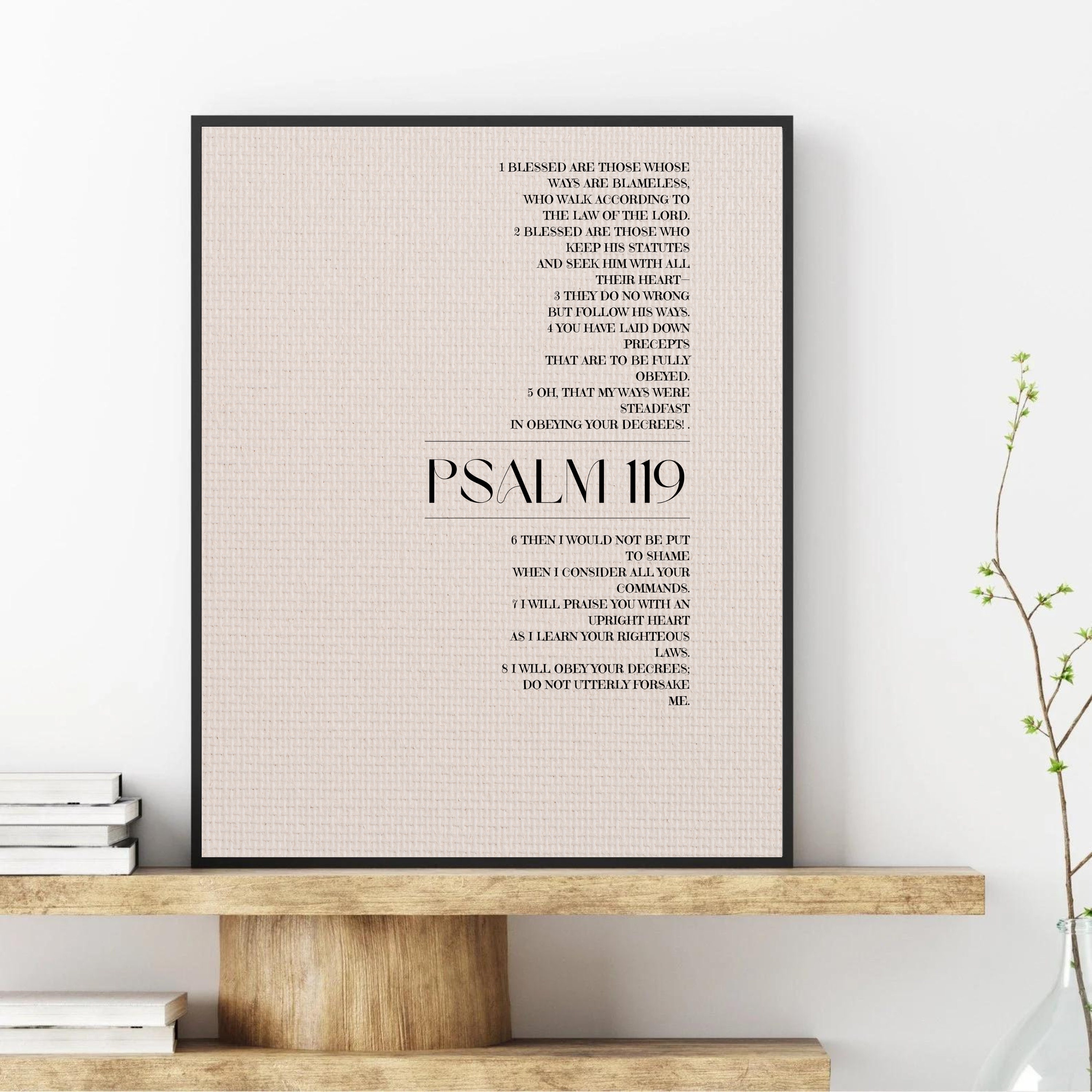 Psalm 119 Bible Print - Etsy