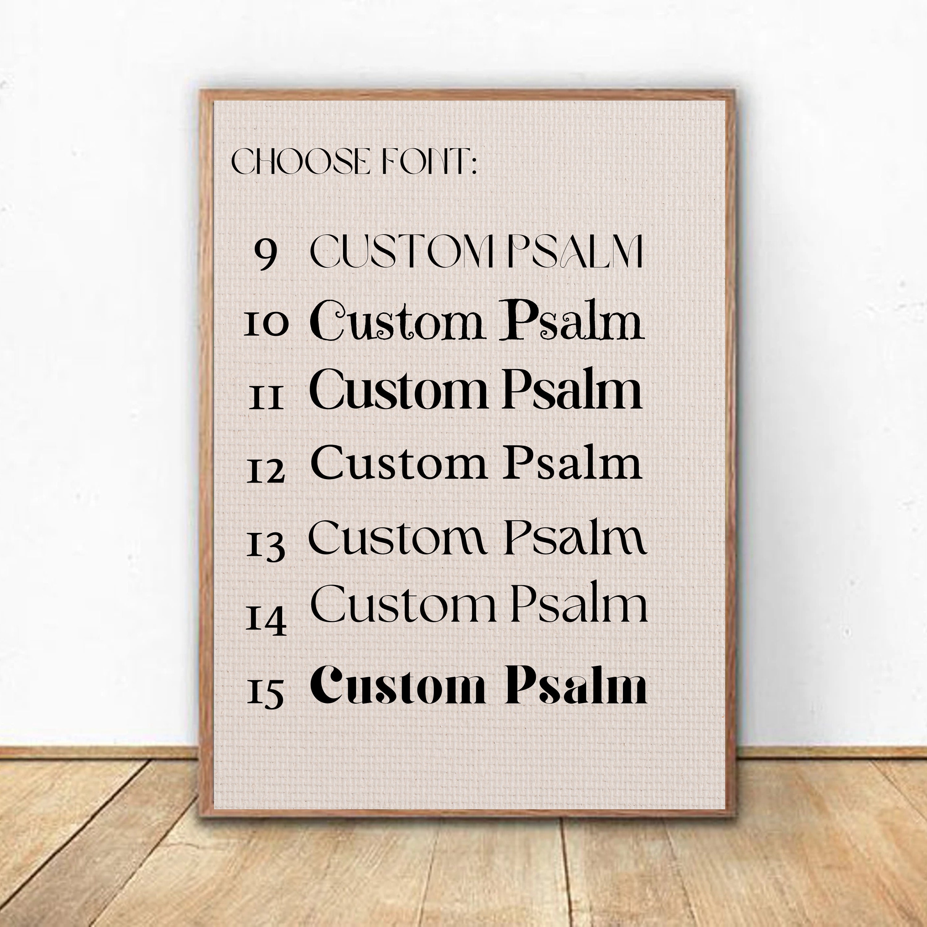 Customizable Biblical Psalm Poster - Personalized Home Decor ...