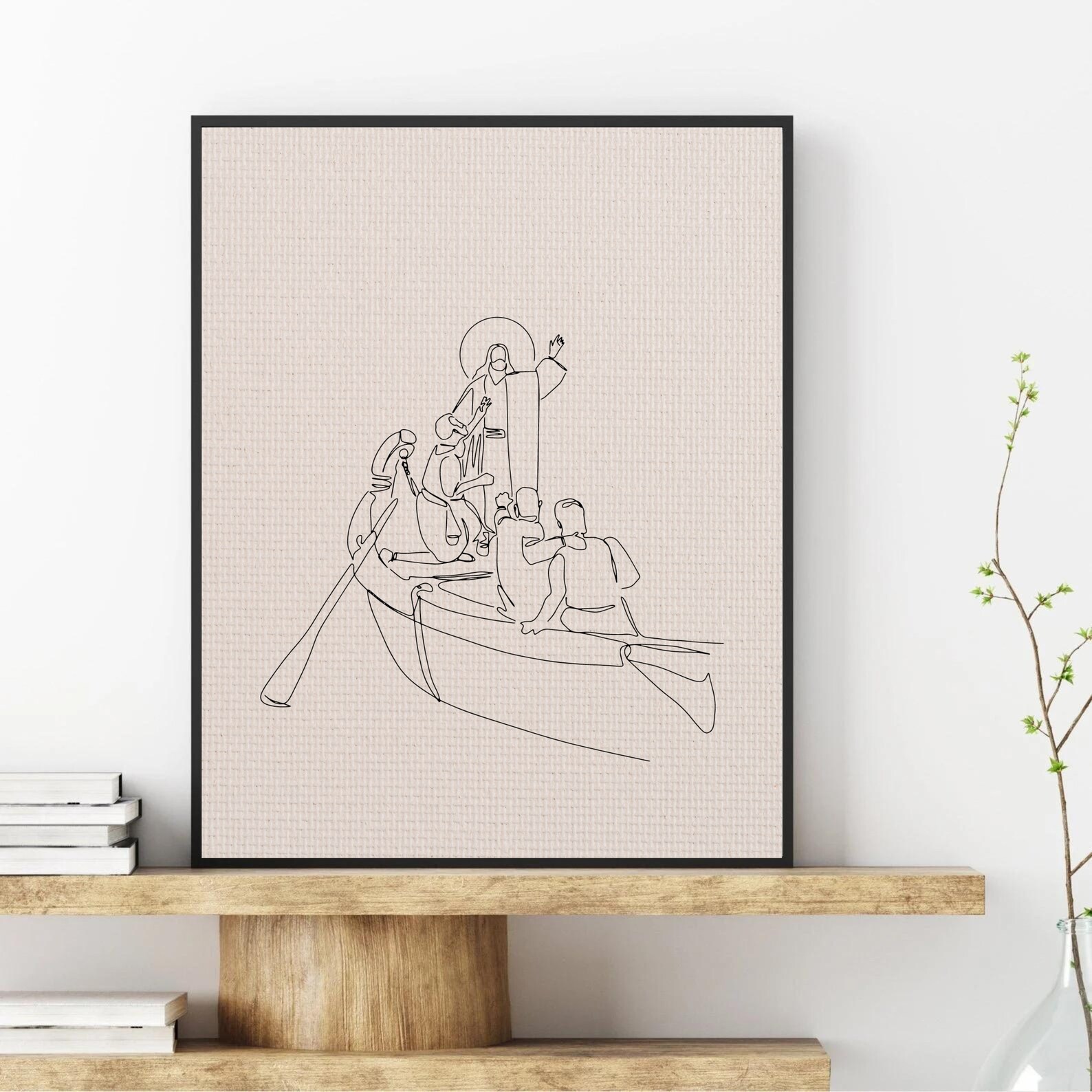 Jesus Calms the Storm Print Matthew 8 - Etsy