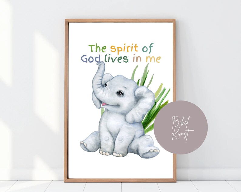 Christian Animal Nursery Set of 6| Religious Wall Art for Kids - Etsy