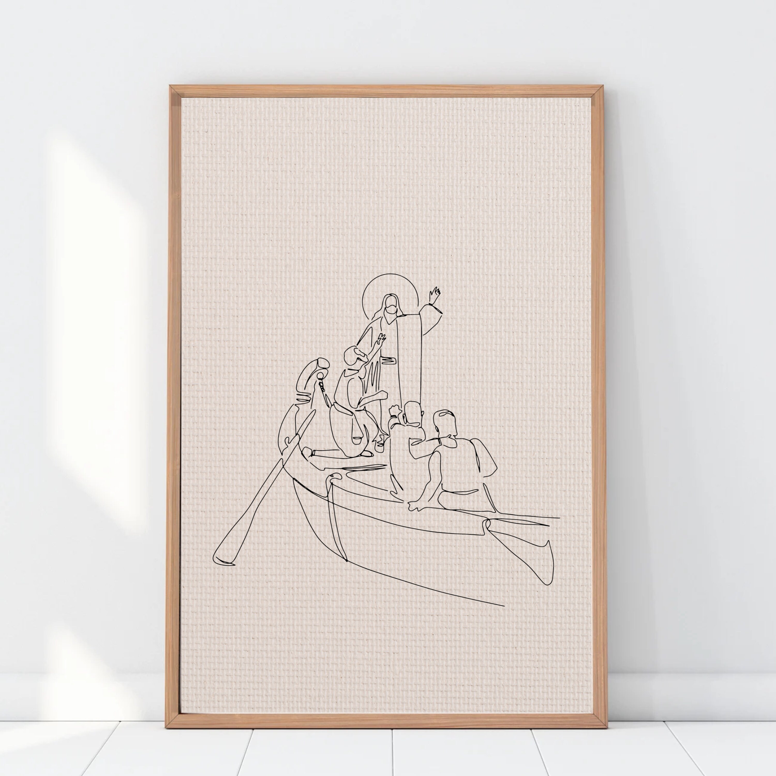 Jesus Calms the Storm Print Matthew 8 - Etsy
