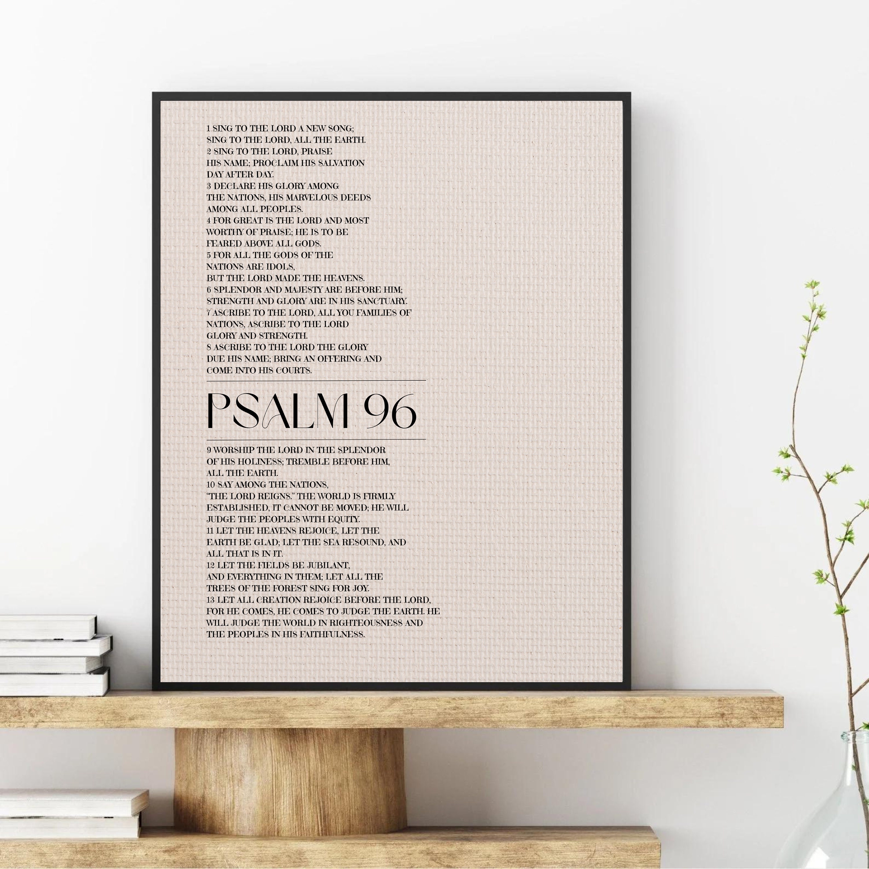 Psalm 96 Wall Art - Etsy