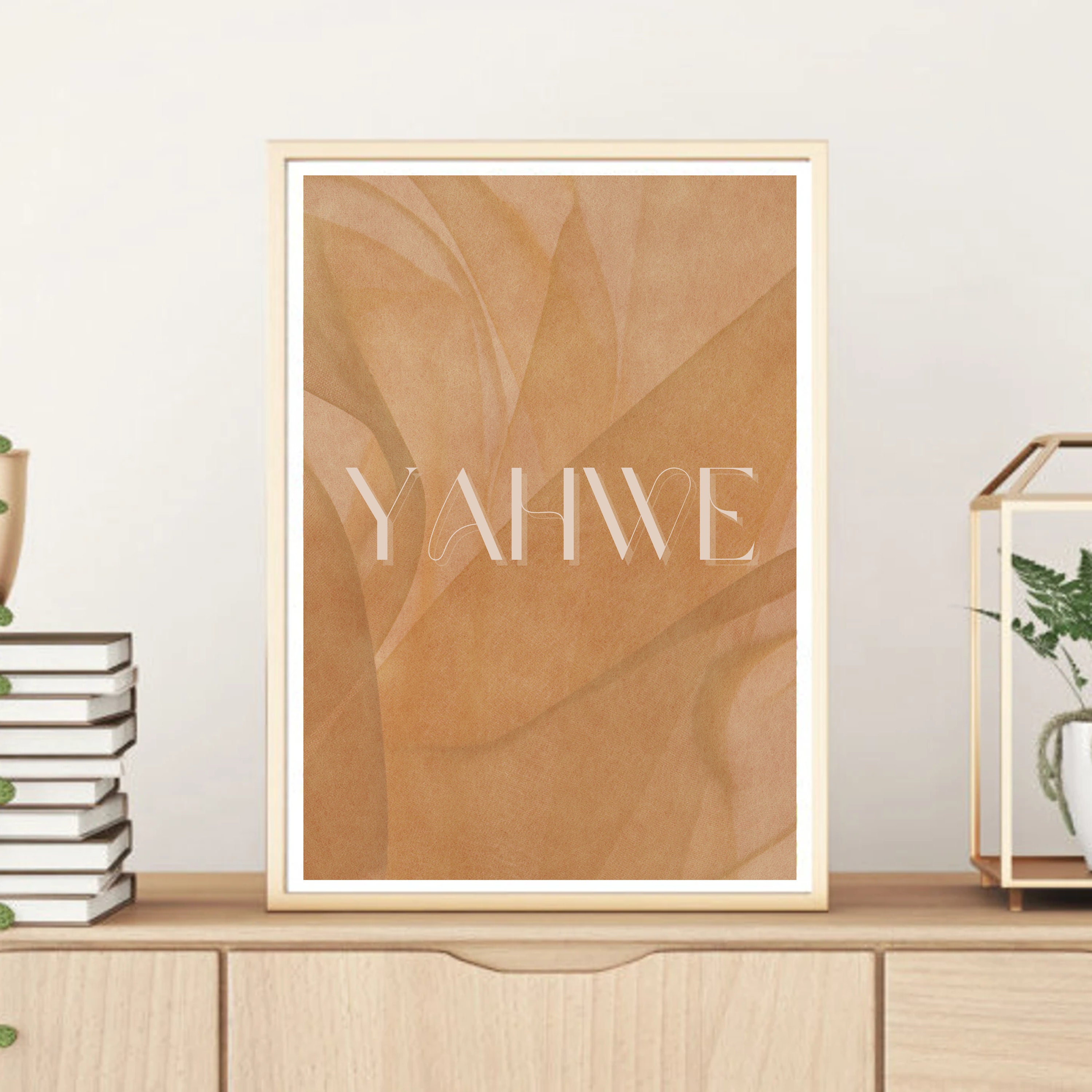 Modern Christian Art Yahwe Poster - Etsy