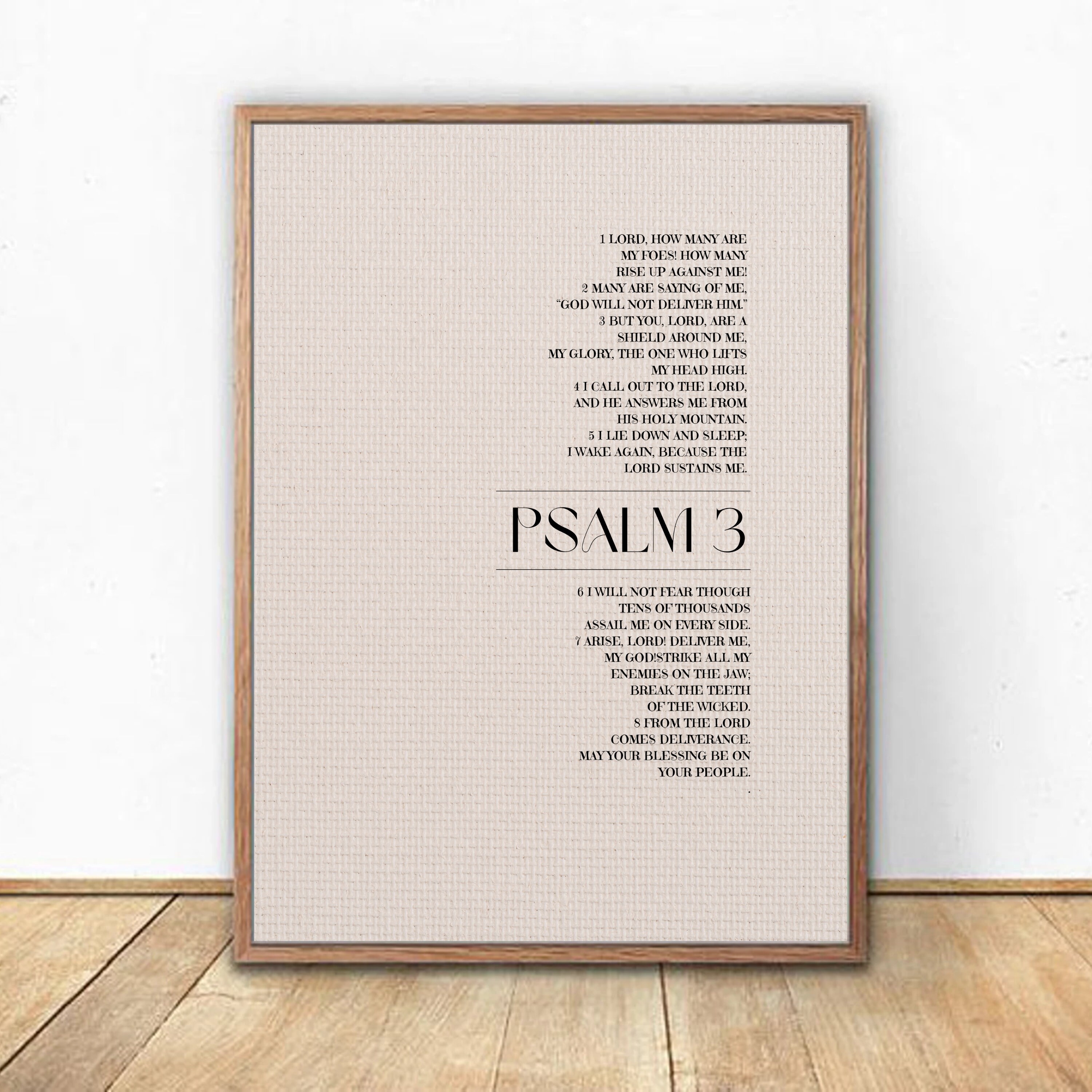 Psalm 3 Bible Print - Etsy