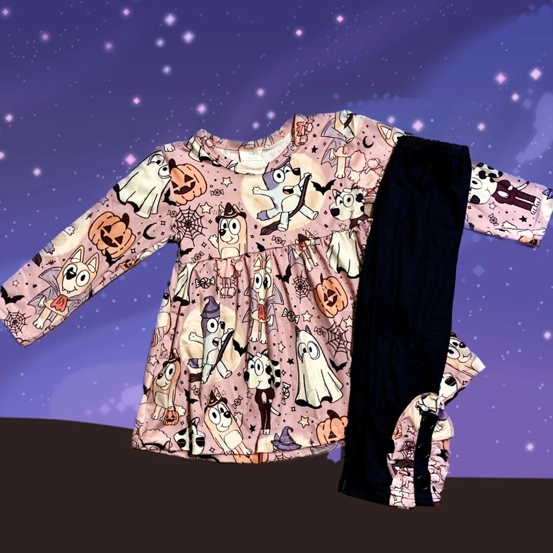Halloween Bluey Bingo and Friends Tunic Leggings Set - Etsy