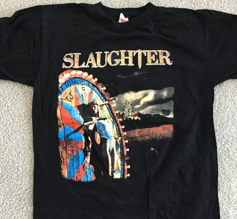 Vintage Slaughter - Stick It To Ya - 1990 Tour Concert T-Shirt, 90s ...