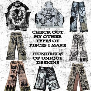 L Unique Handmade Emo Custom Punk Rock Goth Fantasy Spiral Rave ...