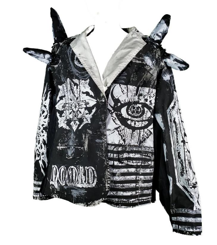 XL Unique Handmade Emo Custom Tribal Punk Goth Fantasy Spiral Rave ...