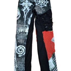 Unique Handmade Jeans Custom Punk Rock Goth Emo Metal Cyber Dark Tribal ...