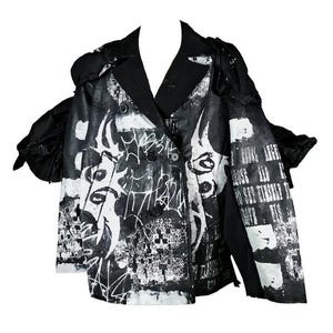 XL-XXL Unique Handmade Blazer Custom Tribal Punk Rock Goth Fantasy Emo ...