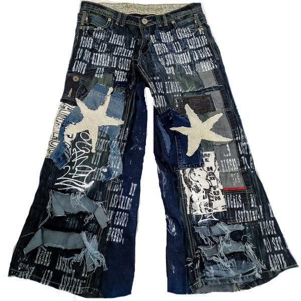 Baggy Goth Jeans - Etsy