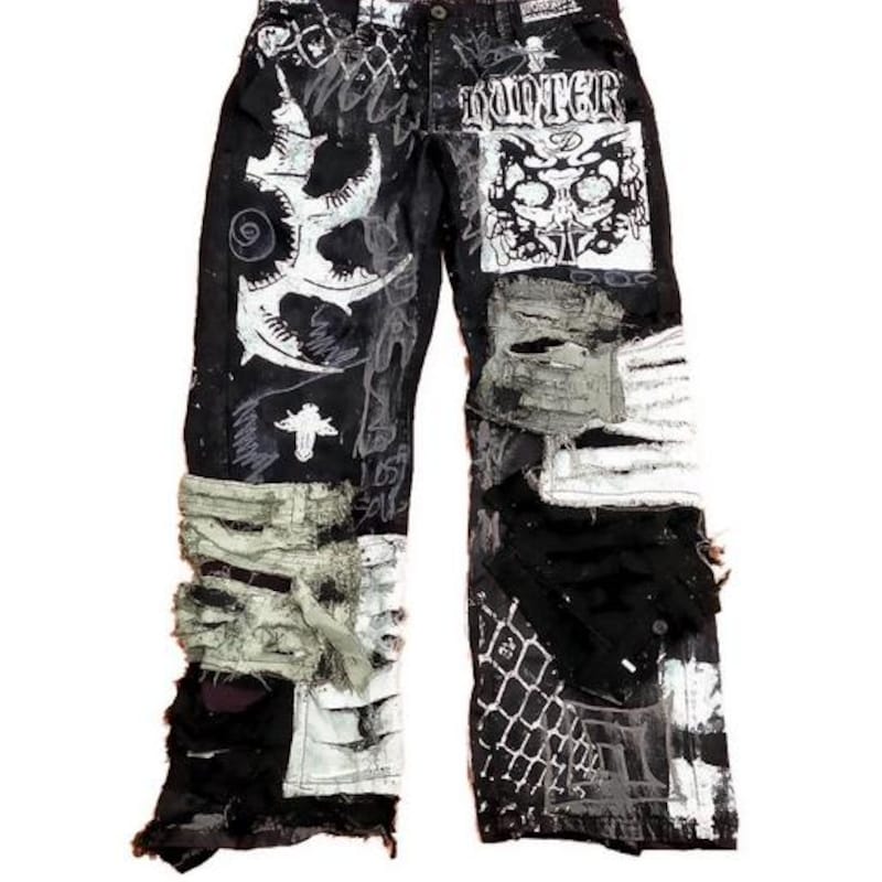Goth Jeans - Etsy
