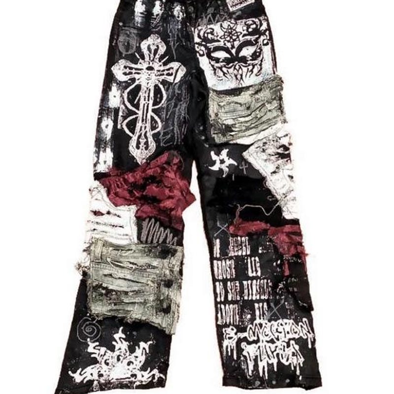 Goth Jeans - Etsy