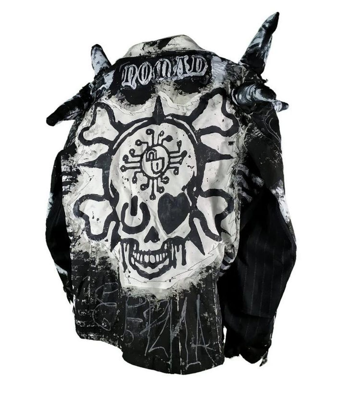 XL Unique Handmade Emo Custom Tribal Punk Goth Fantasy Spiral Rave ...